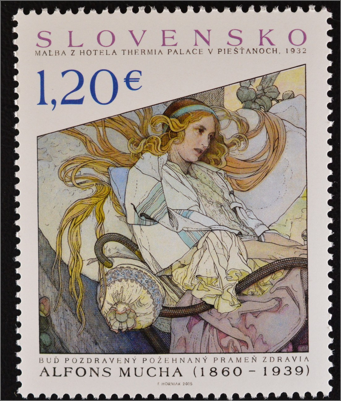 Slowakei Slovakia 2015 Michel Nr. 778 Alfons Mucha berühmter Künstler ...