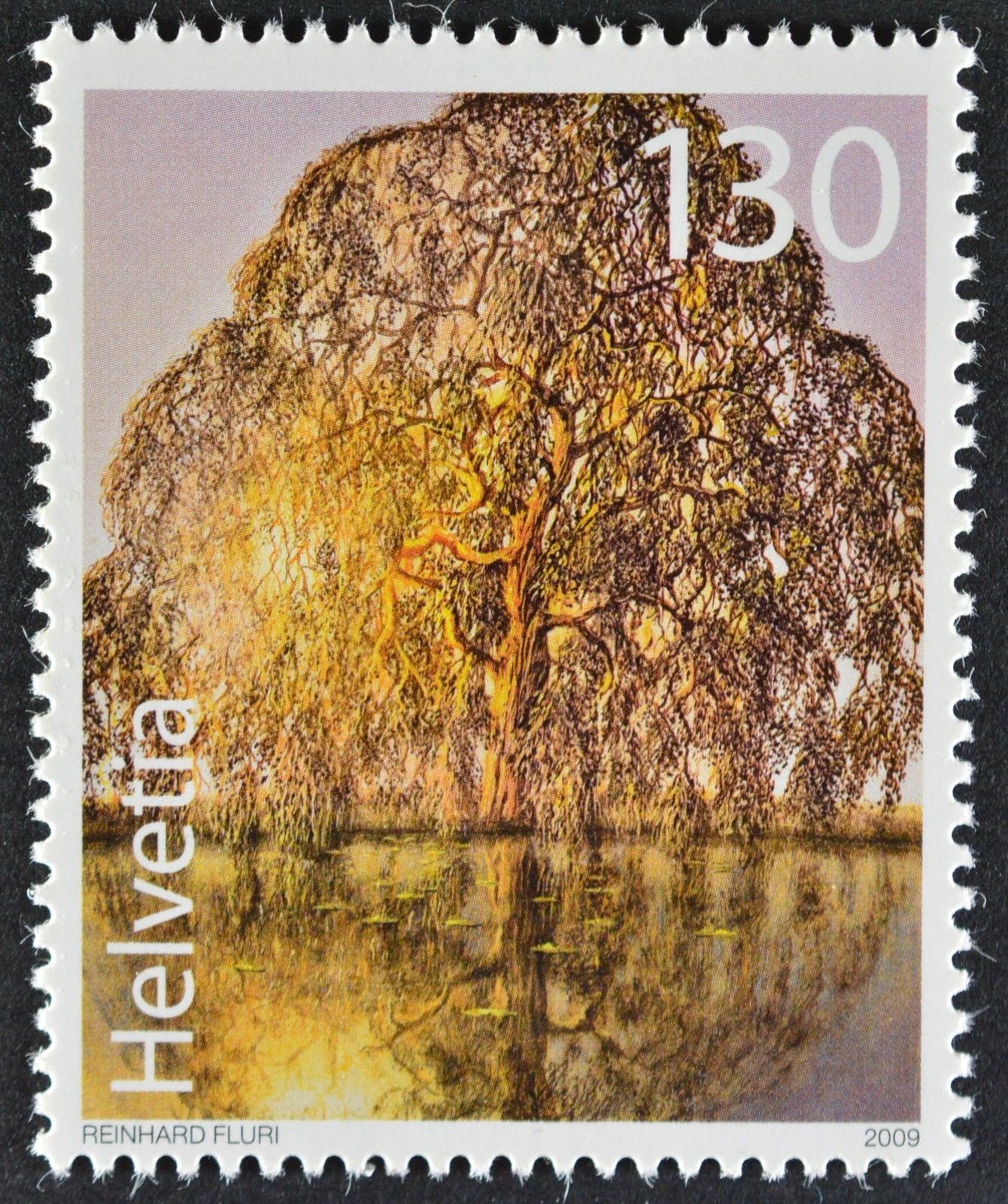 Schweiz 2009 Michel Nr. 2103-05 Alte Bäume Birke Betula sp. Eiche Weide ...