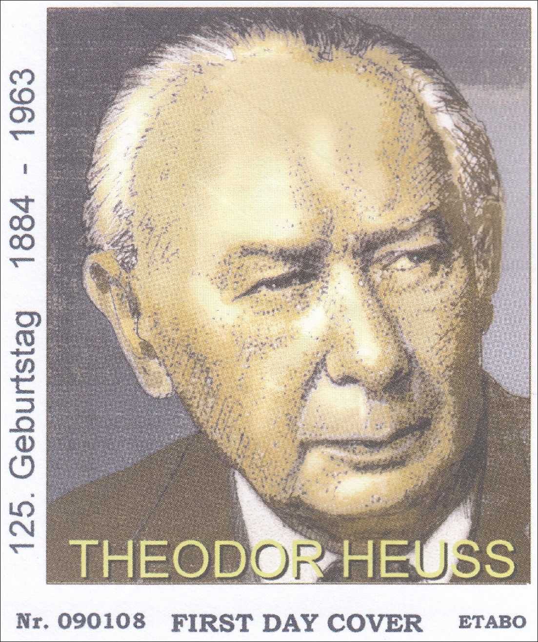 BRD Bund Ersttagsbrief FDC Michel Nr. 2714 125. Geburtstag von Theodor ...