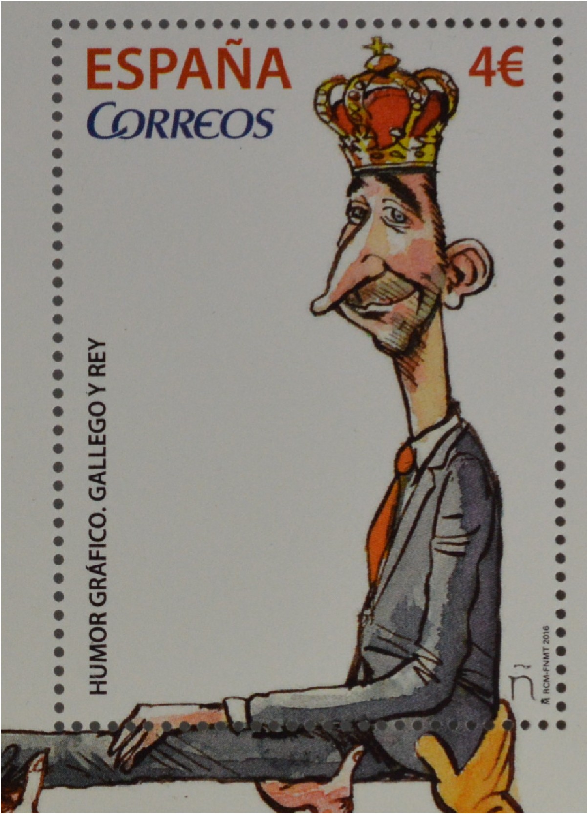 Spanien Spain España 2016 Block 278 Humor Karikatur Gallego und Rey ...