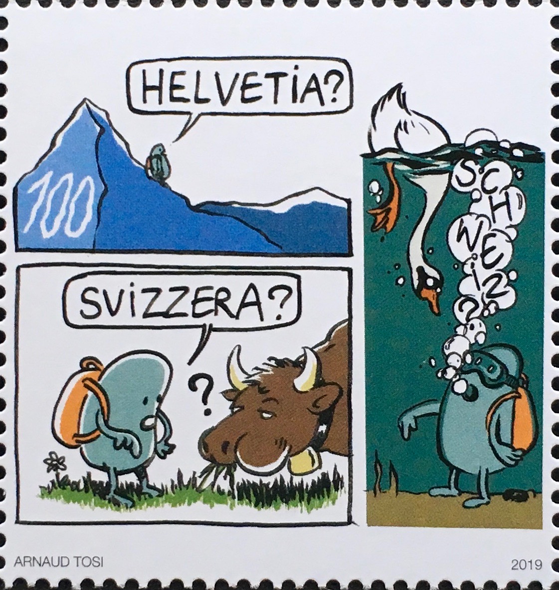 Schweiz 2019 Nr. 2591-93 27-jähriges Bestehen des Fumetto Comic ...